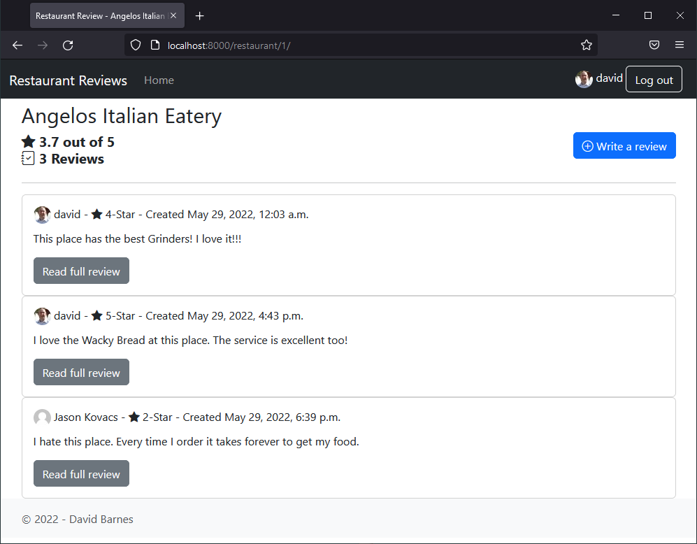 GitHub - xValmearx/sample-restaurant-review